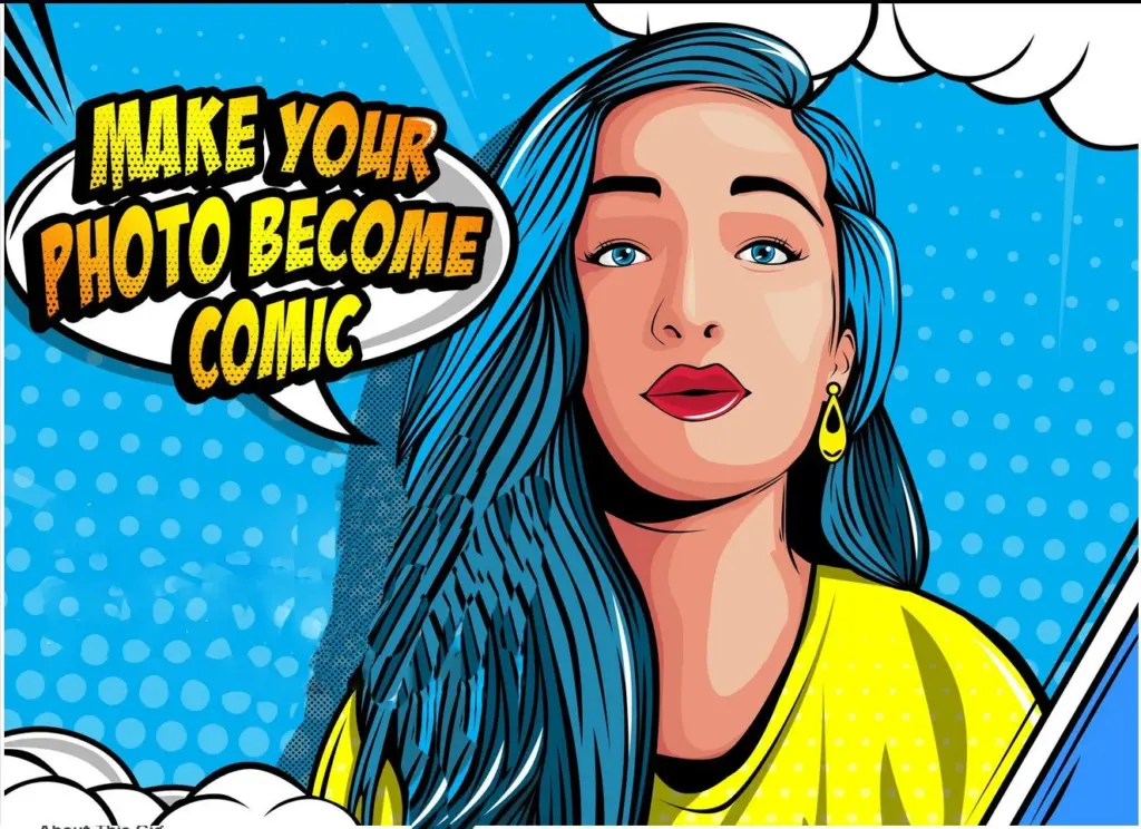 Custom Comic Pop Art Portrait – Vintage Cartoon from Your Photo
